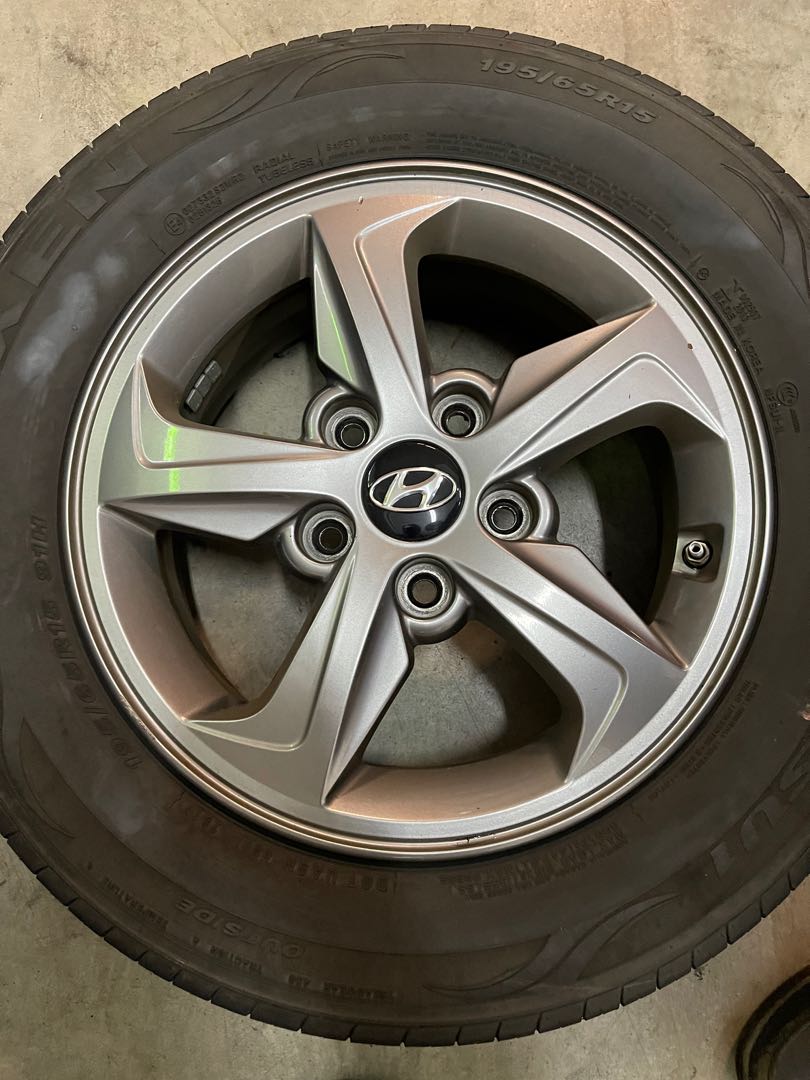 15” Original Rim - 4 pieces Hyundai, Car Accessories, Tyres & Rims on ...