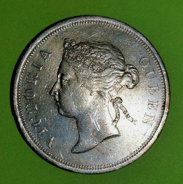 1895 Straits Settlement Queen Victoria 50 cents., Hobbies & Toys, Memorabilia & Collectibles ...