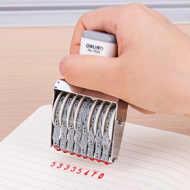 8-digit Number Stamp Word Height 5mm Small Number Date Price Stamp 8 ...