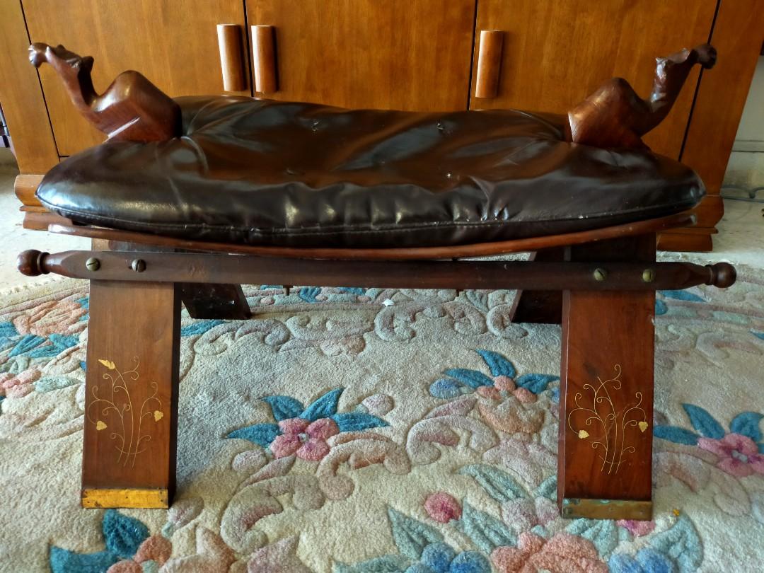 🐪 Camel Saddle with Camel Head, Furniture & Home Living, Home Decor ...