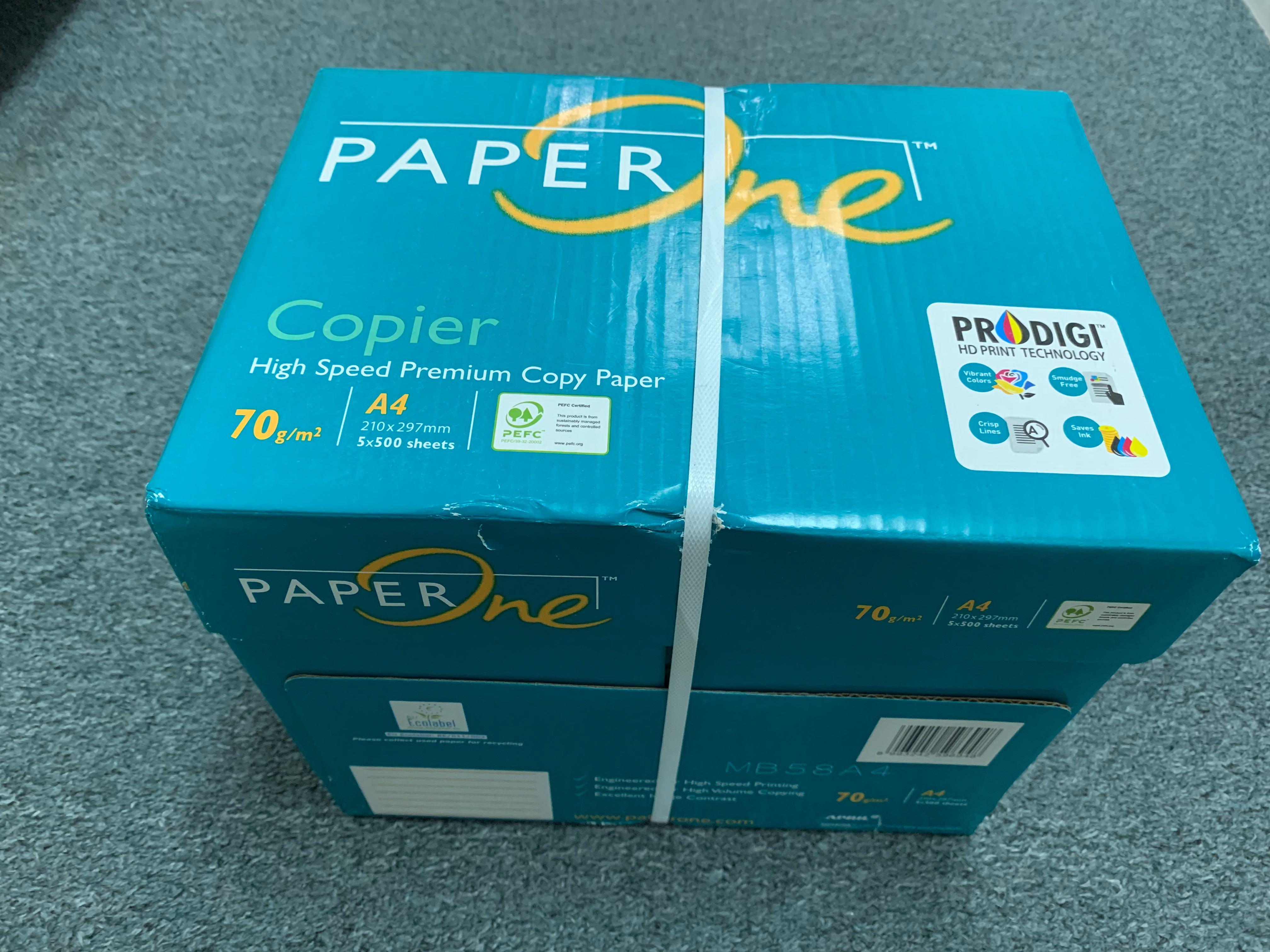 A4 paper 70g, 1 box, Hobbies & Toys, Stationery & Craft, Stationery & School Supplies on Carousell