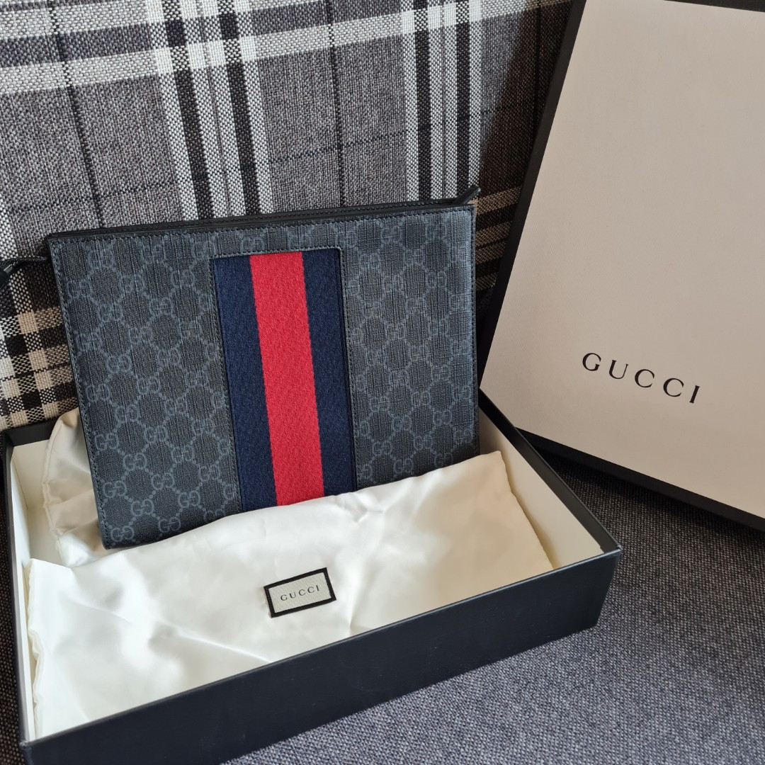 (With receipt to prove authenticity) Gucci pouch, Luxury, Bags ...