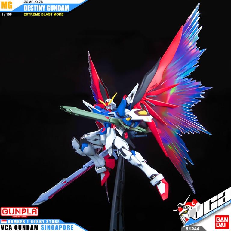 BANDAI GUNPLA MASTER GRADE MG 1/100 ZGMF-X42S DESTINY GUNDAM EXTREME ...