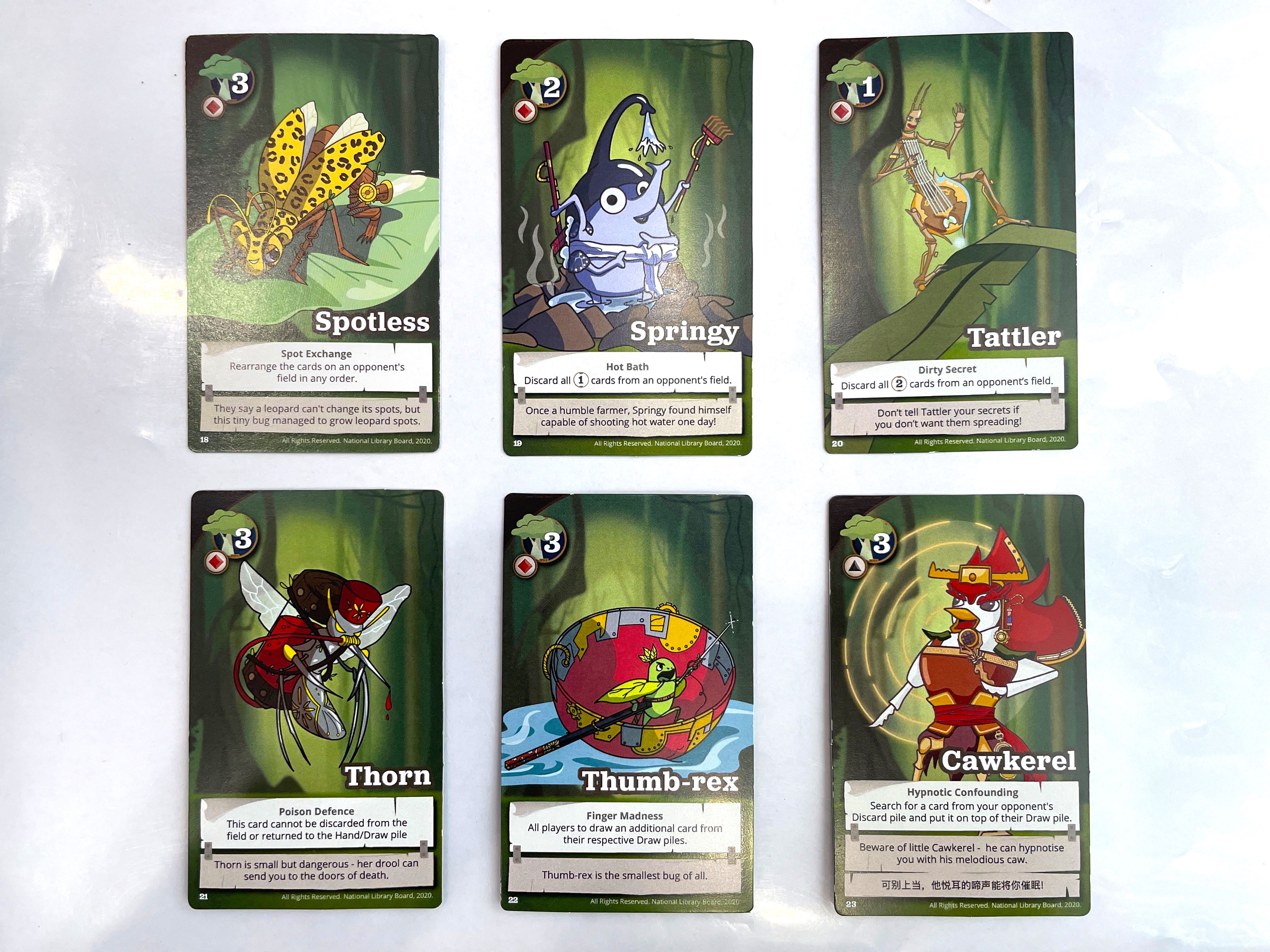 Book Bugs 3 Cards #18,19,20,21,22,23, Hobbies & Toys, Toys & Games on ...