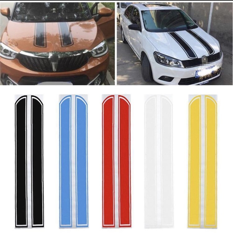 Car Bonnet Decal Racing Stripe Decal Sticker, Motorcycles, Motorcycle ...