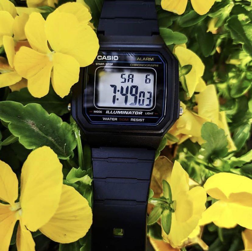 Casio W-217H-1A Digital Quartz Illuminator W217H-1A Black Strap Watch ...