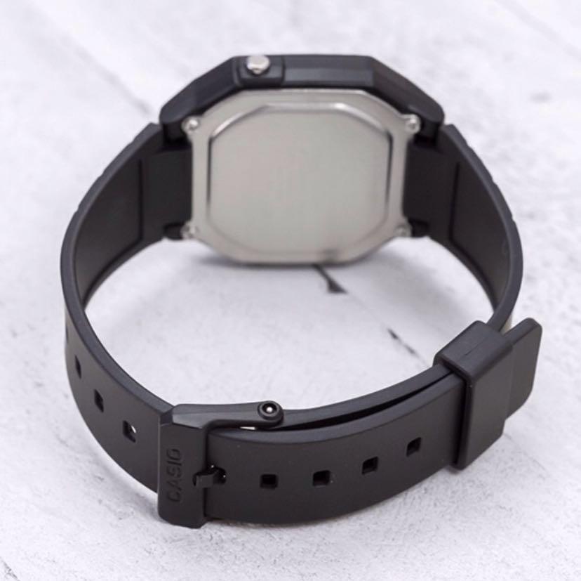 Casio W-217H-1A Digital Quartz Illuminator W217H-1A Black Strap Watch ...