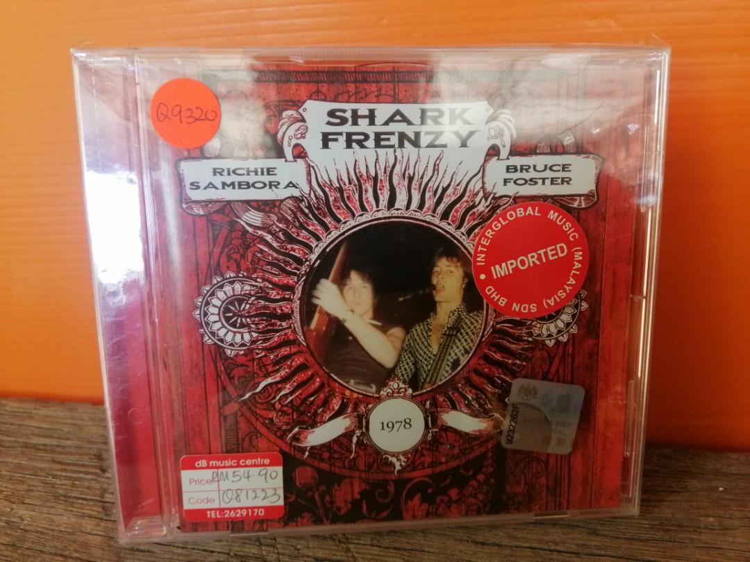Cd shark frenzy-richie sambora & bruce foster, Hobbies & Toys, Music ...