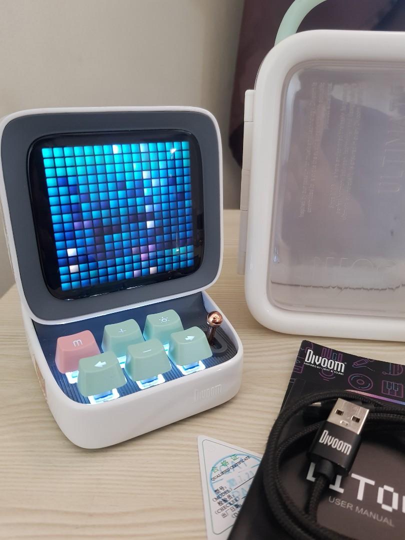 Divoom Ditoo White speaker pixel display, Audio, Soundbars, Speakers ...