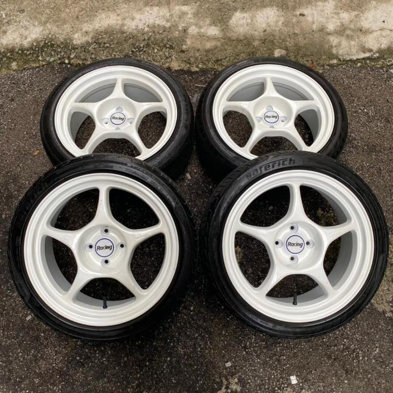 Enkei RPO1 17 inch sport rim Bezza tyre 70%, Auto Accessories on Carousell