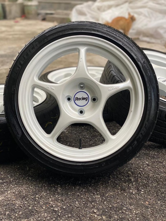 Enkei RPO1 17 inch sport rim Bezza tyre 70%, Auto Accessories on Carousell