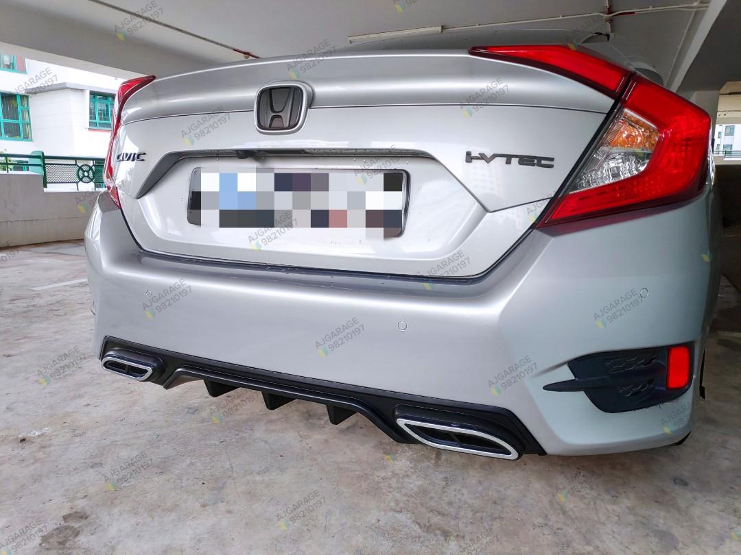 Honda Civic FC Rear Diffuser, Car Accessories, Accessories on Carousell