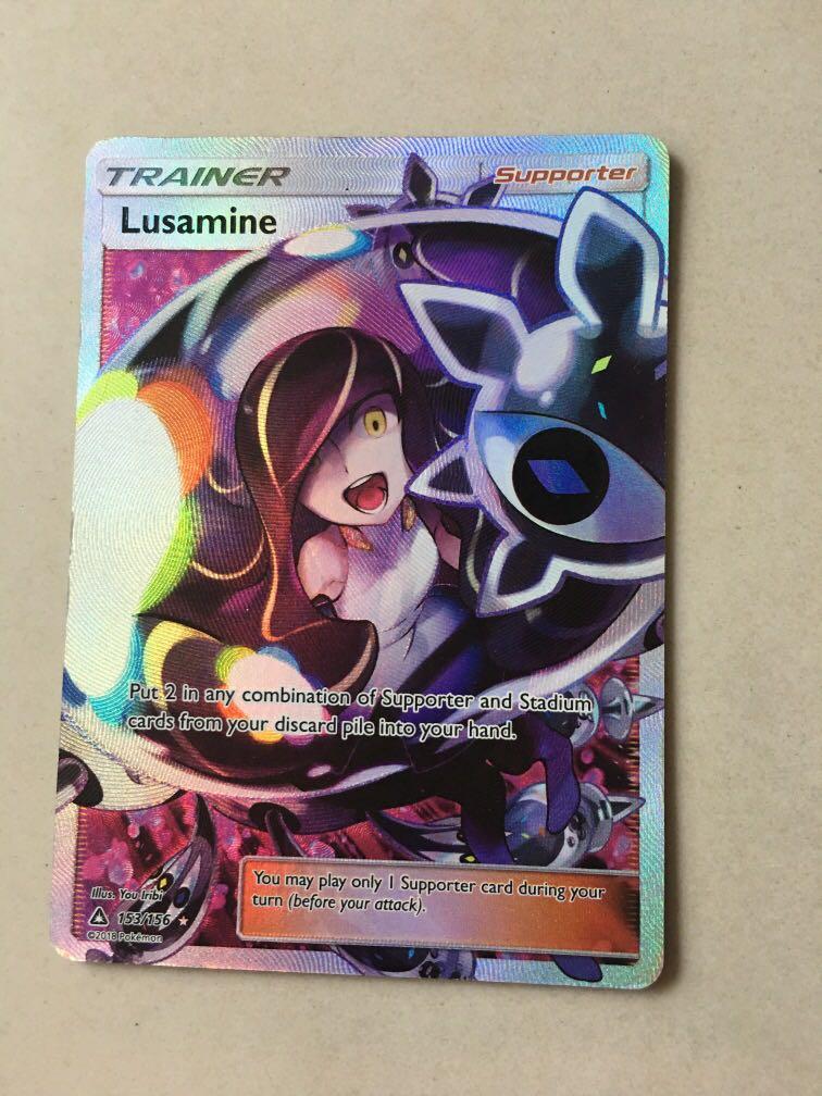 Lusamine 153/156 full art ultra rare, Toys & Games, Board Games & Cards ...