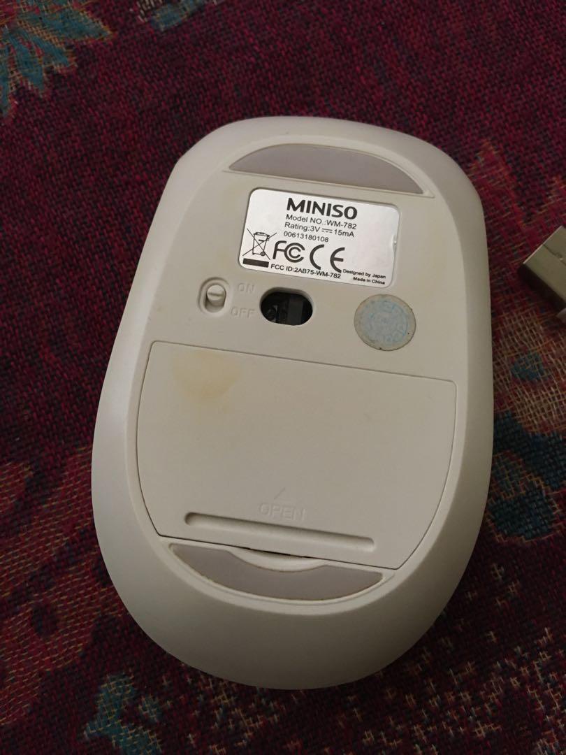Miniso Mouse (Battery), Computers & Tech, Parts & Accessories, Mouse ...