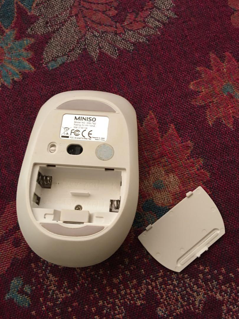 Miniso Mouse (Battery), Computers & Tech, Parts & Accessories, Mouse ...