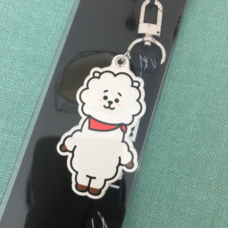 [OFFICIAL] BT21 RJ Keychain Strap, Hobbies & Toys, Memorabilia & Collectibles, Fan Merchandise ...