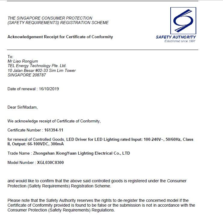 PSB Approved Safety Mark Downlight Drivers, Furniture & Home Living ...