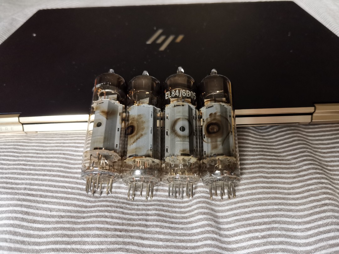 Quad (4) Mullard EL84 / 6BQ5 - Early rX1 Type, Electronics, Audio on ...