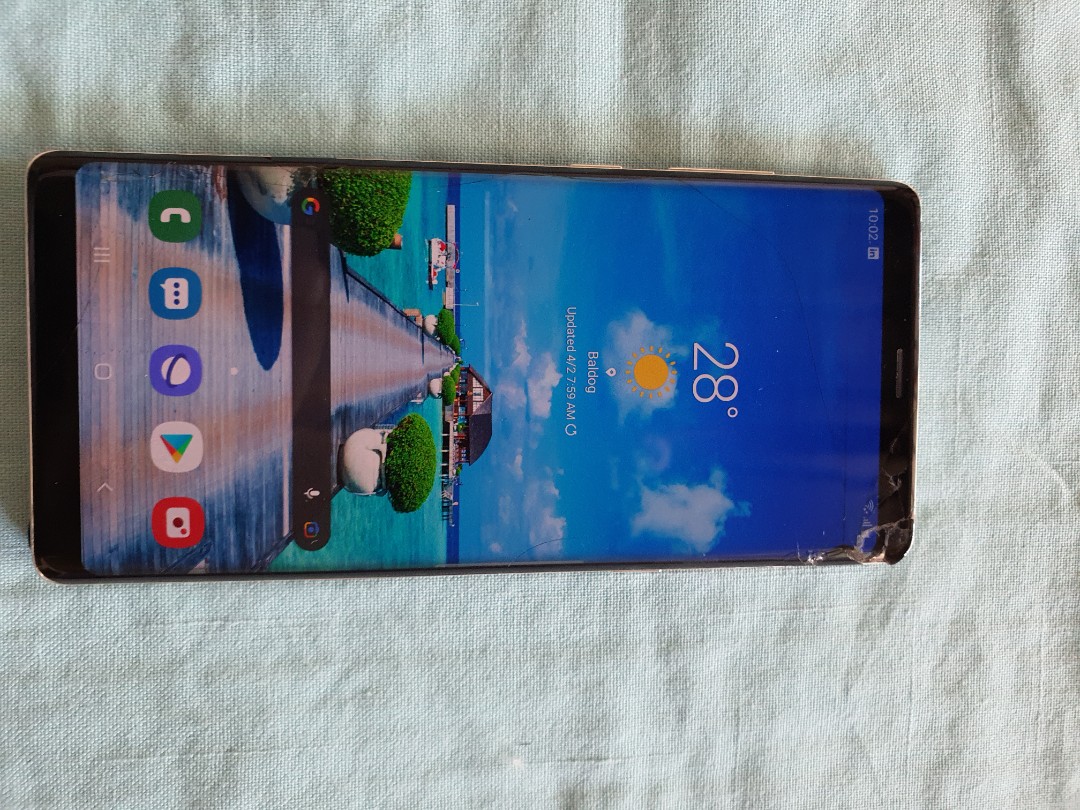 SAMSUNG GALAXY NOTE 8 basag upper side, Mobile Phones & Gadgets, Mobile ...