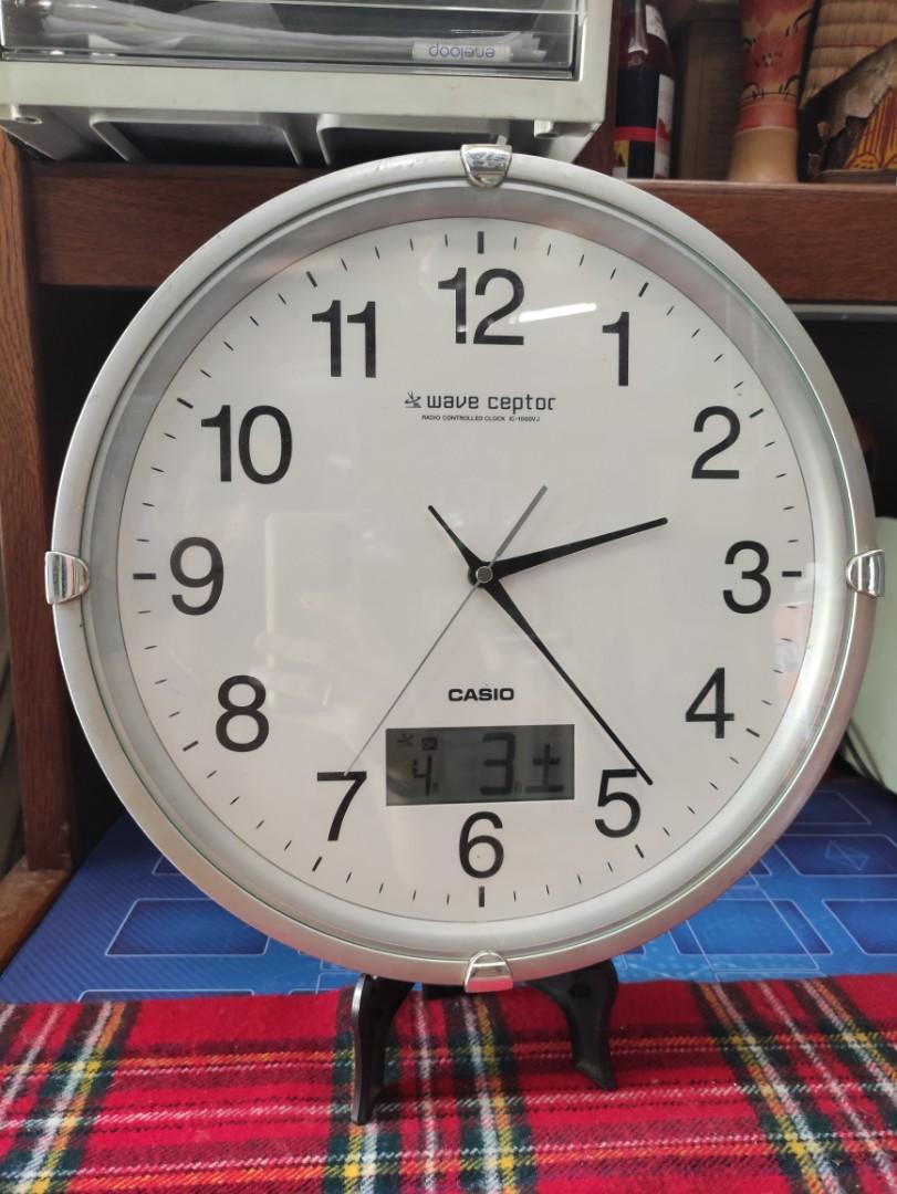 Seiko Citizen Casio Atomic Radio Wave Controlled Wall Clock, Furniture ...