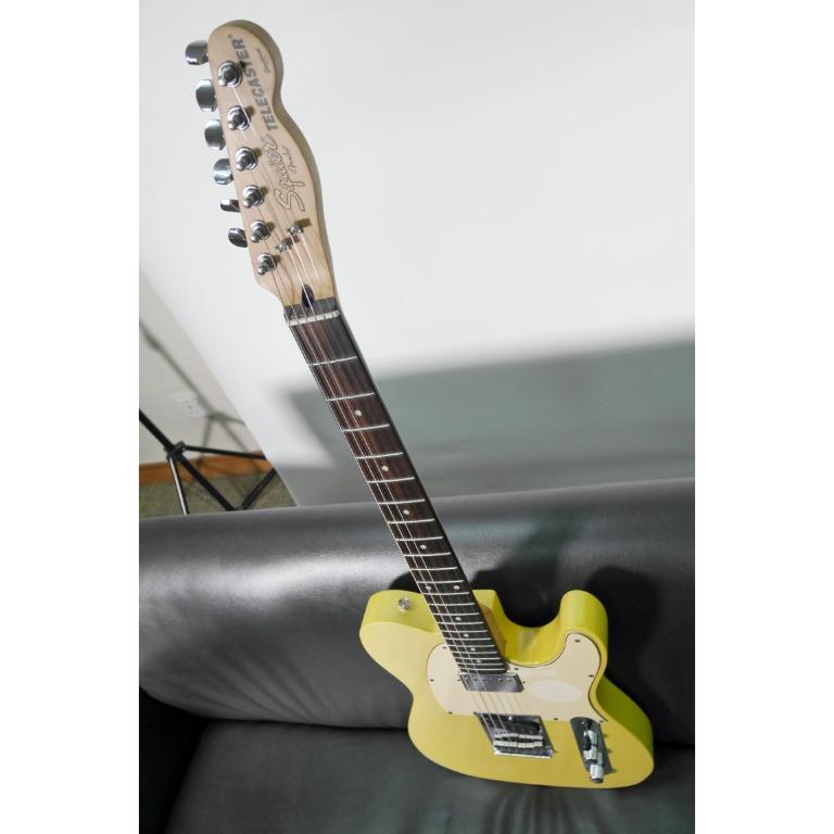 Squier by Fender Standard Fat Telecaster Yellow Electric Guitar Tele ...