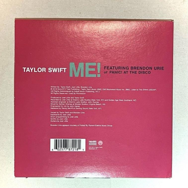 Taylor Swift Me! Single Vinyl (Limited Edition), Hobbies & Toys, Music ...