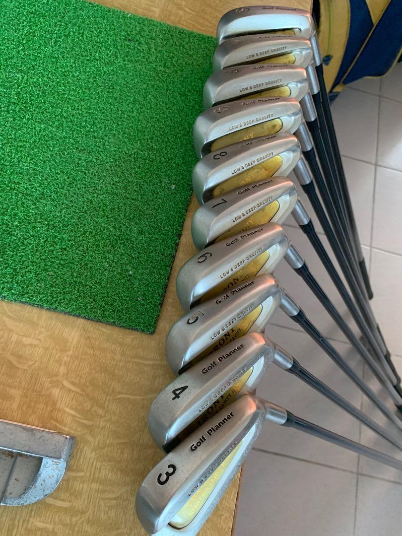 Used Golf Planner Titan Face Golf Mens Iron Set Free Scorpion Putter ...