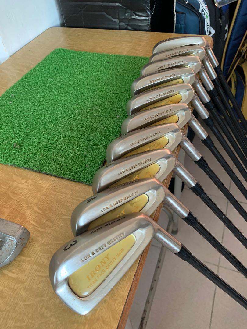 Used Golf Planner Titan Face Golf Mens Iron Set Free Scorpion Putter ...