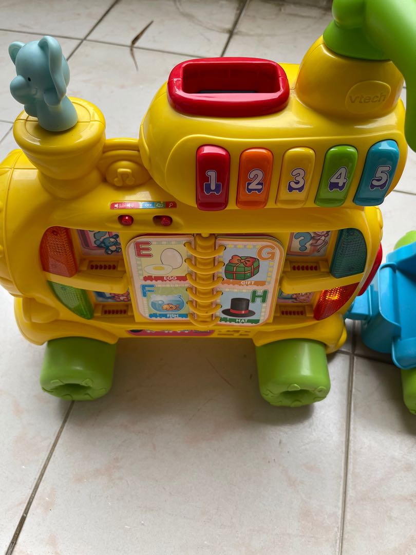 V Tech Push and Ride Alphabet Train, Babies & Kids, Toys & Walkers on ...