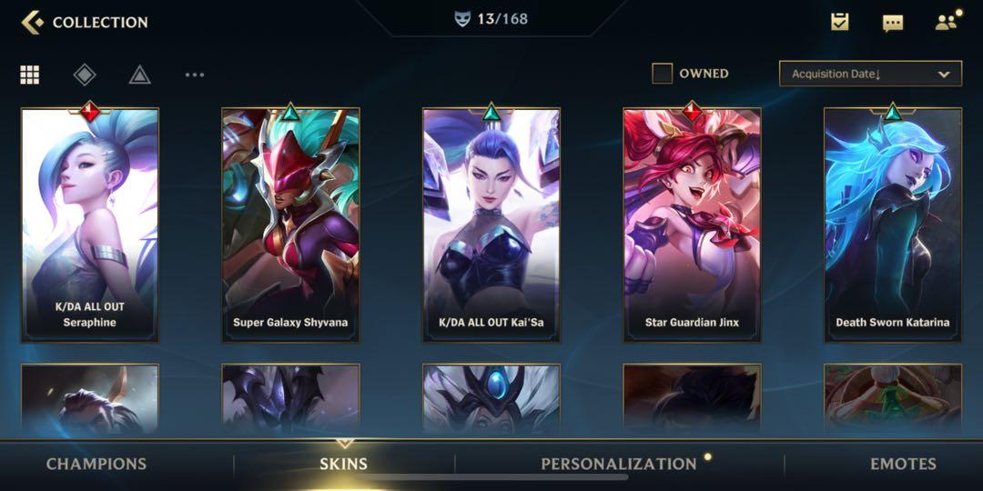 (Updated) Wild Rift Account Platinum 1 / Emerald Banner Season 2 / Max ...