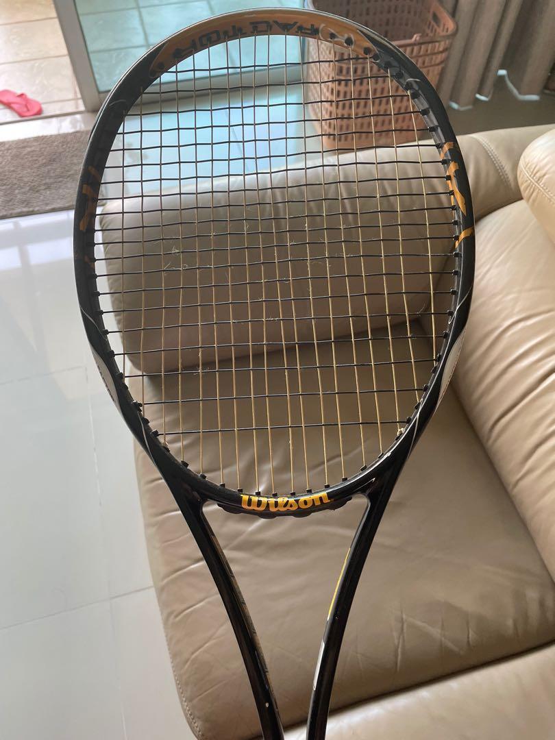 Wilson K blade 98 black/gold x 2, Sports Equipment, Sports & Games ...