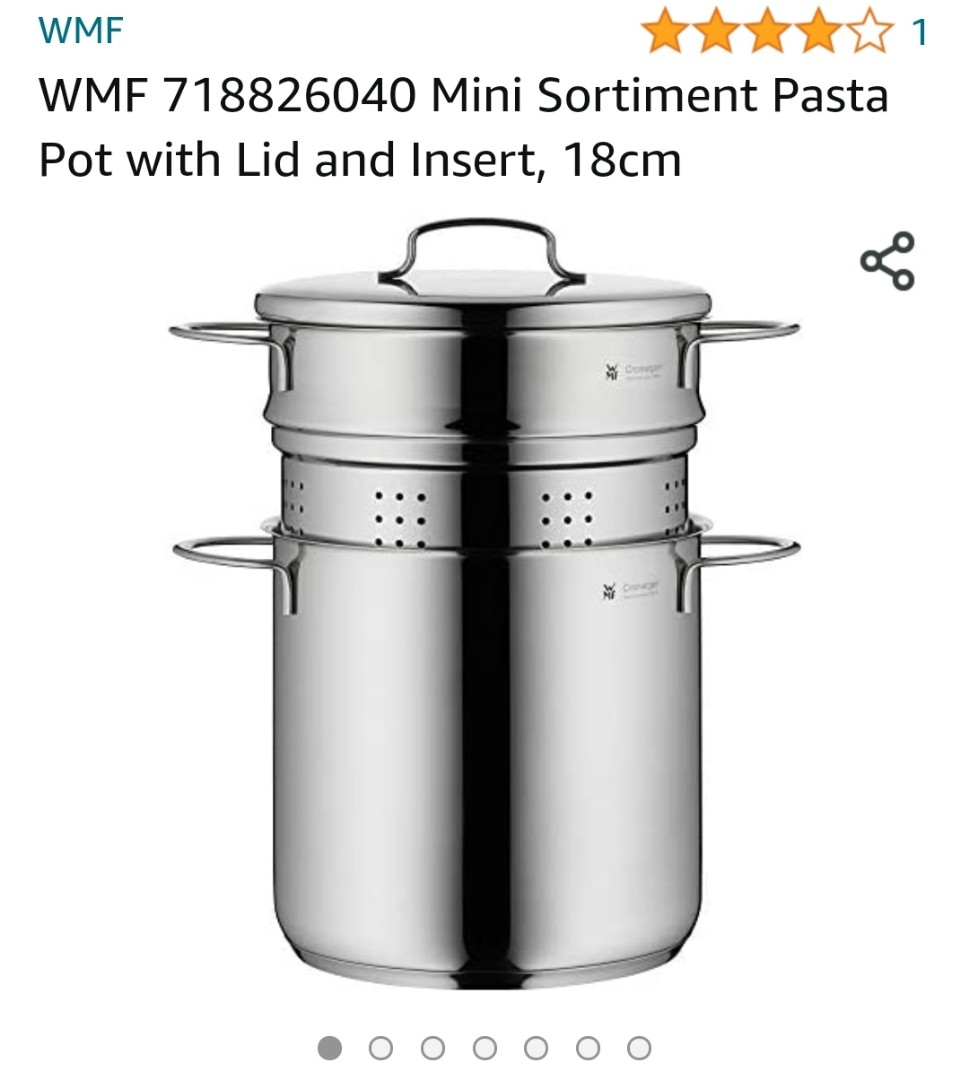 WMF mini sortiment pasta pot, Furniture & Home Living, Kitchenware ...