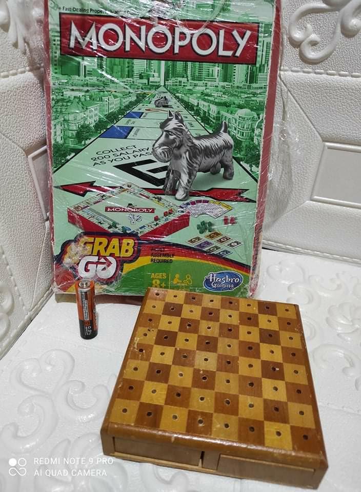 Wooden chess and monopoly, Hobbies & Toys, Toys & Games on Carousell