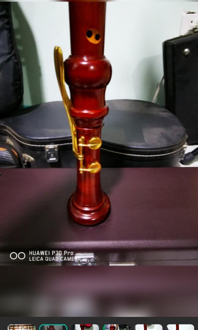 Yamaha wood bass recorder high end, Hobbies & Toys, Music & Media ...