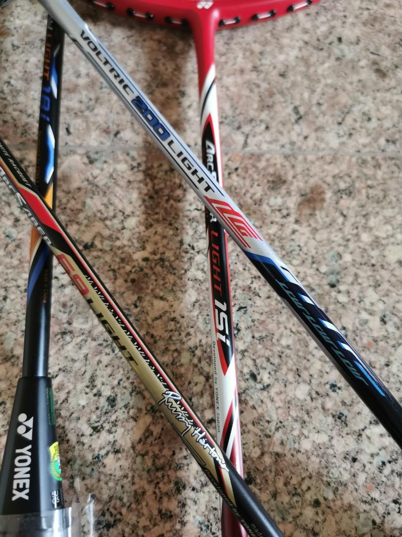 Yonex Nanoray ArcSaber Voltric LCW Nanoflare Nanospeed Astrox Badminton ...