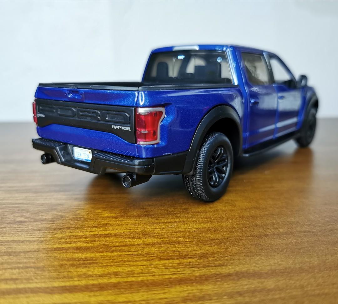 1/24 Ford F150 Raptor Supercrew Diecast Scale Model Toy Car Color Blue ...