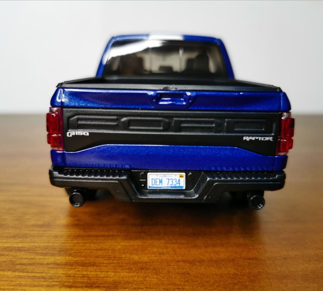 1/24 Ford F150 Raptor Supercrew Diecast Scale Model Toy Car Color Blue ...