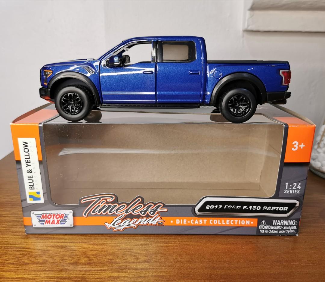 1/24 Ford F150 Raptor Supercrew Diecast Scale Model Toy Car Color Blue ...