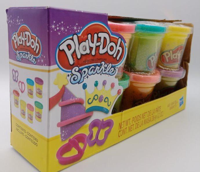 6 Tubs Sparkle Compound Collection Play Doh Hasbro Multi Color 2 ...