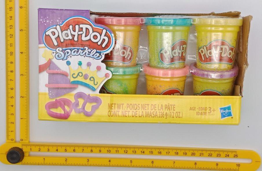 6 Tubs Sparkle Compound Collection Play Doh Hasbro Multi Color 2 ...