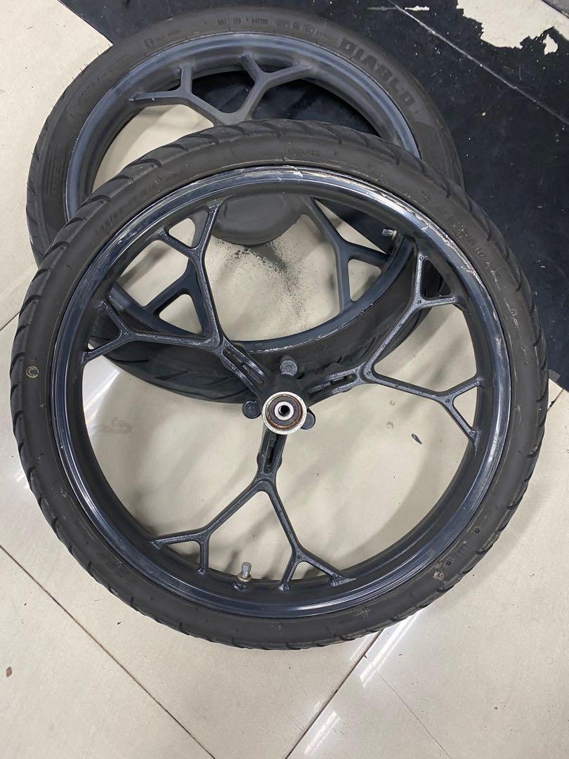 Aerox Xtero rim 17, Motorcycles, Motorcycle Accessories on Carousell