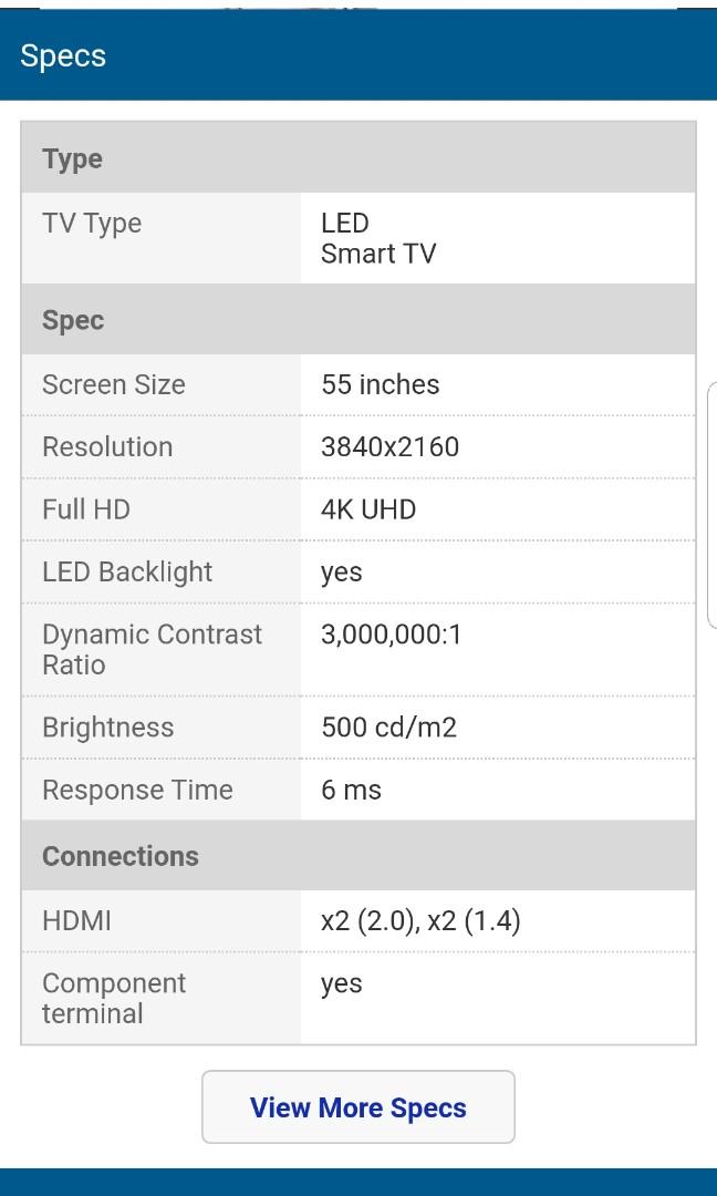 Devant Smart 4K UHV Tv 55 inches, TV & Home Appliances, TV ...
