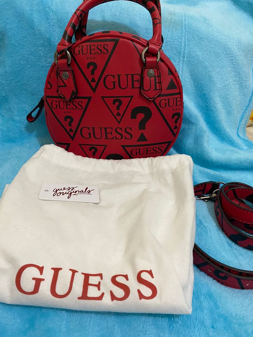 Guess Originals Round Sling bag, Women's Fashion, Bags & Wallets, Cross ...
