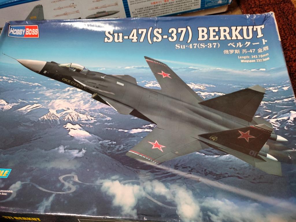 Hobby Boss Su-47 (S-37) Berkut Airplane Model Building Kit 1/72 Scale ...