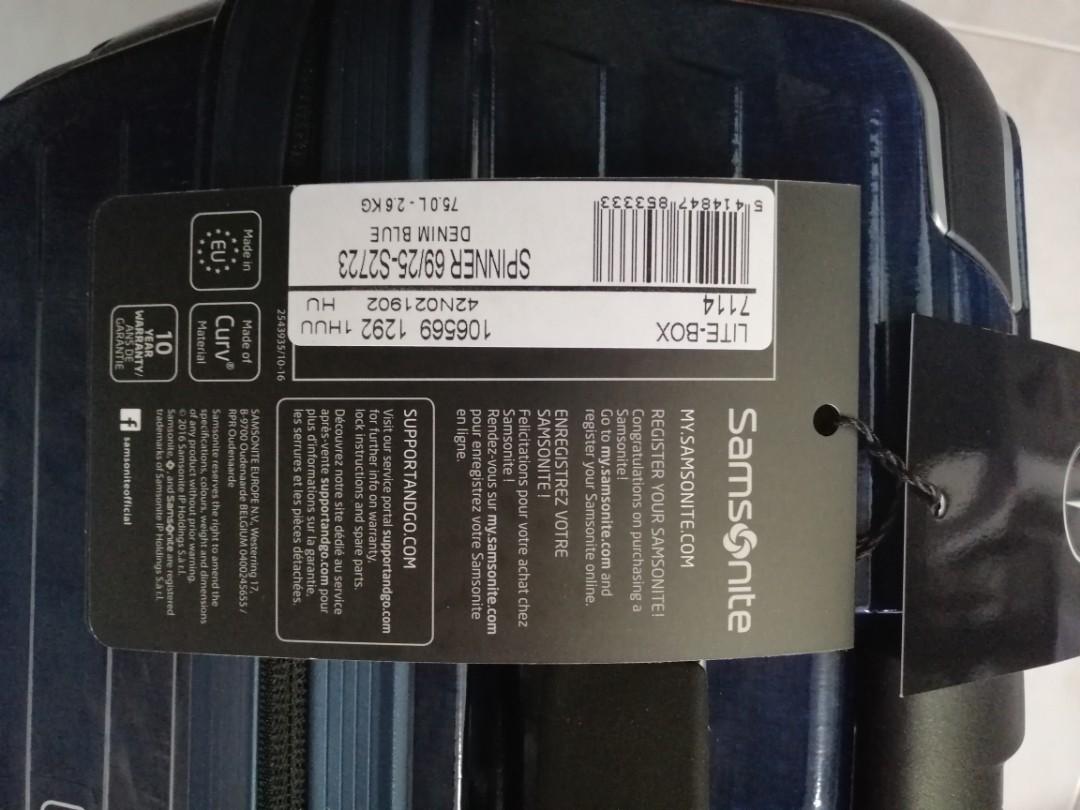 mercedes Benz samsonite suitcase (Spinner 75), Hobbies & Toys, Travel ...