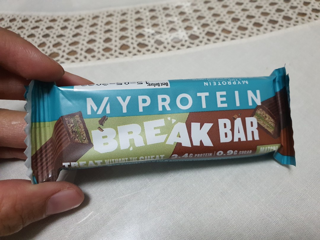 My Protein break bar - Matcha, Health & Nutrition, Health Supplements ...