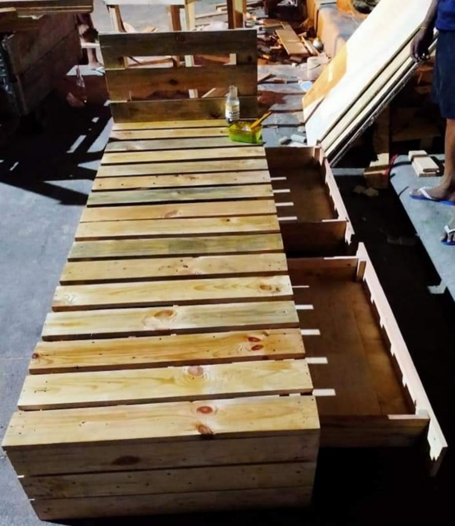 Palochina Bedframe 🥰, Furniture & Home Living, Furniture, Bed Frames ...