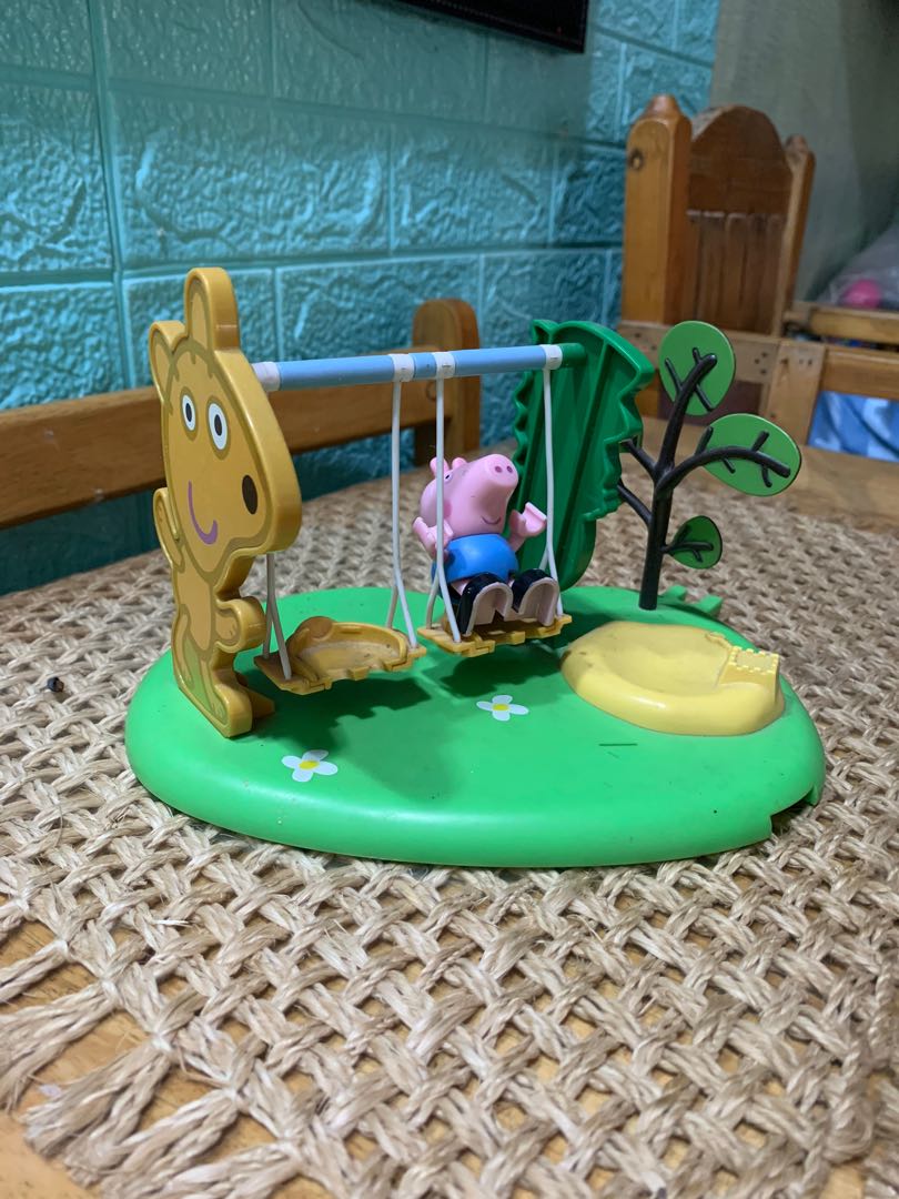 Peppa pig swing with jorge, Hobbies & Toys, Toys & Games on Carousell