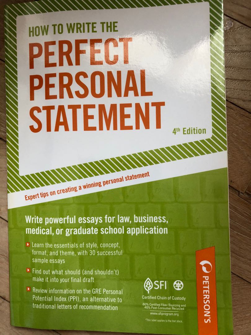 Personal statement book, Computers & Tech, Office & Business Technology ...