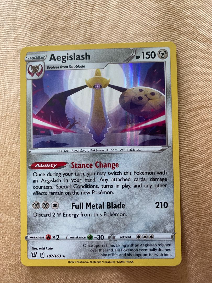 Pokemon TCG Cards Aegislash/Sandaconda holographic, Hobbies & Toys ...